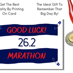 Good Luck Marathon Gift Pack, Running Gift, Marathon Printable, Gift ...