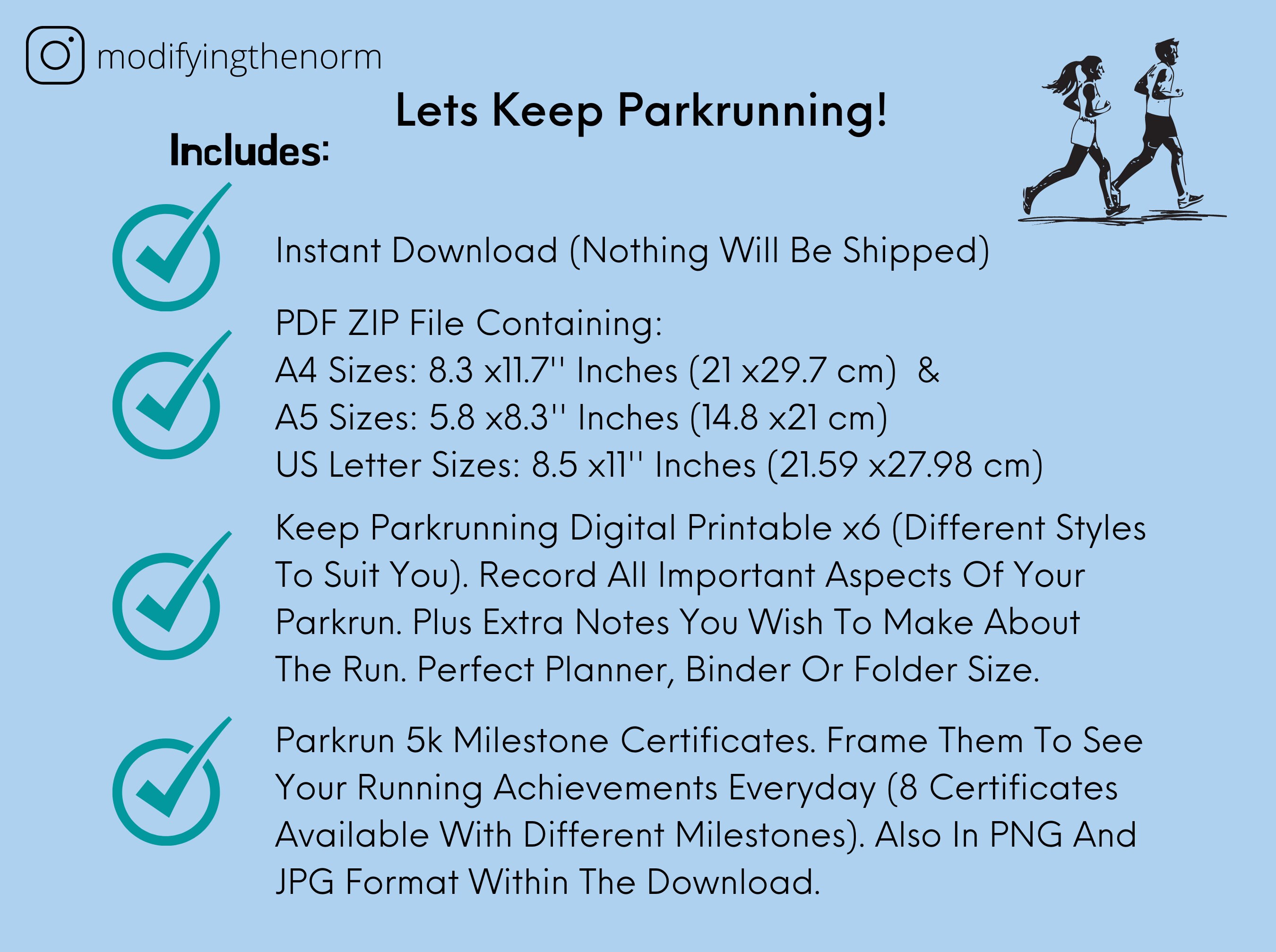 Parkrun Tracker Printable, Parkrun Gift, Running Log, Gift for Runner ...