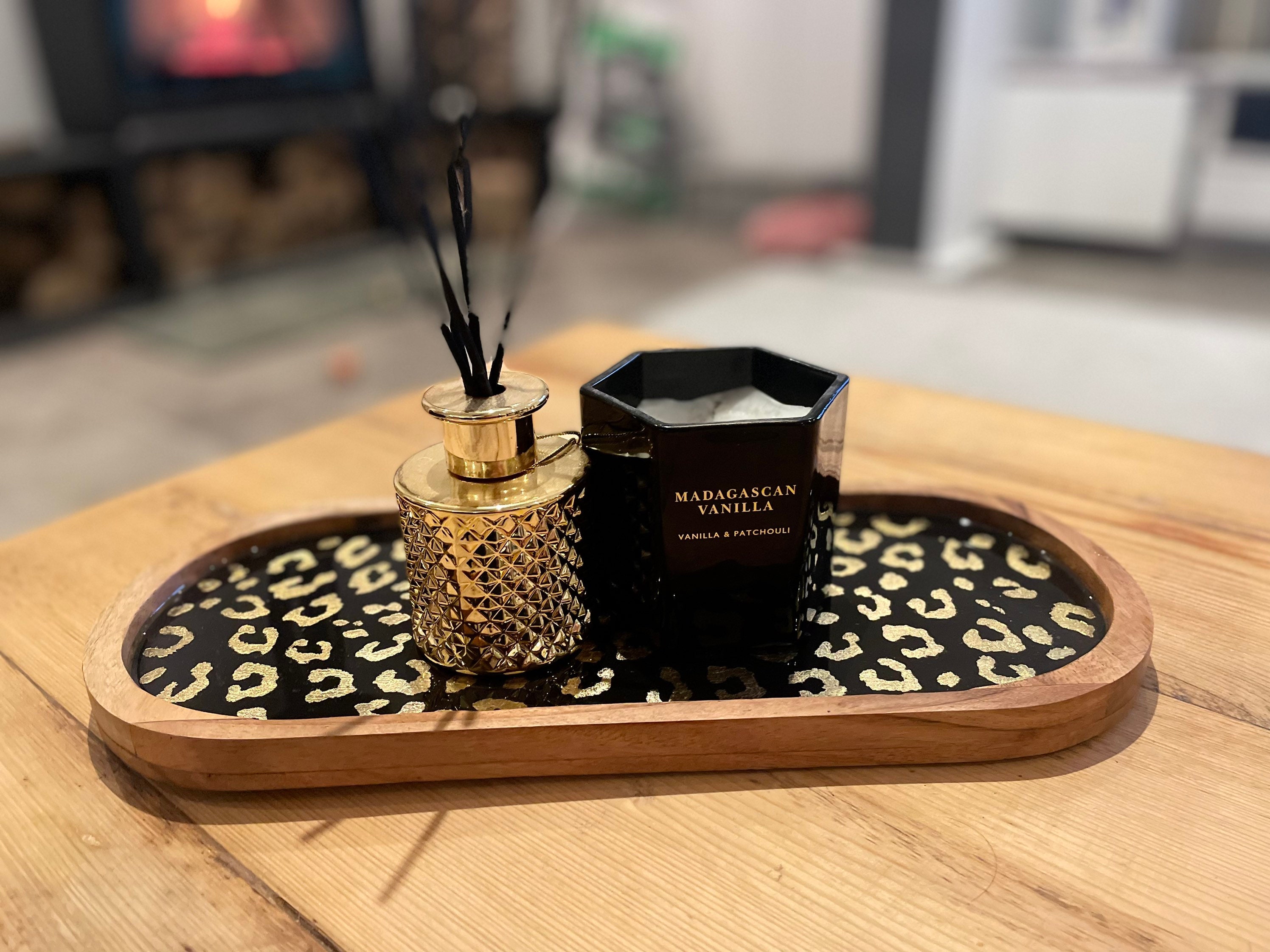 Large Leopard Print Jewellery/candle Tray - Etsy