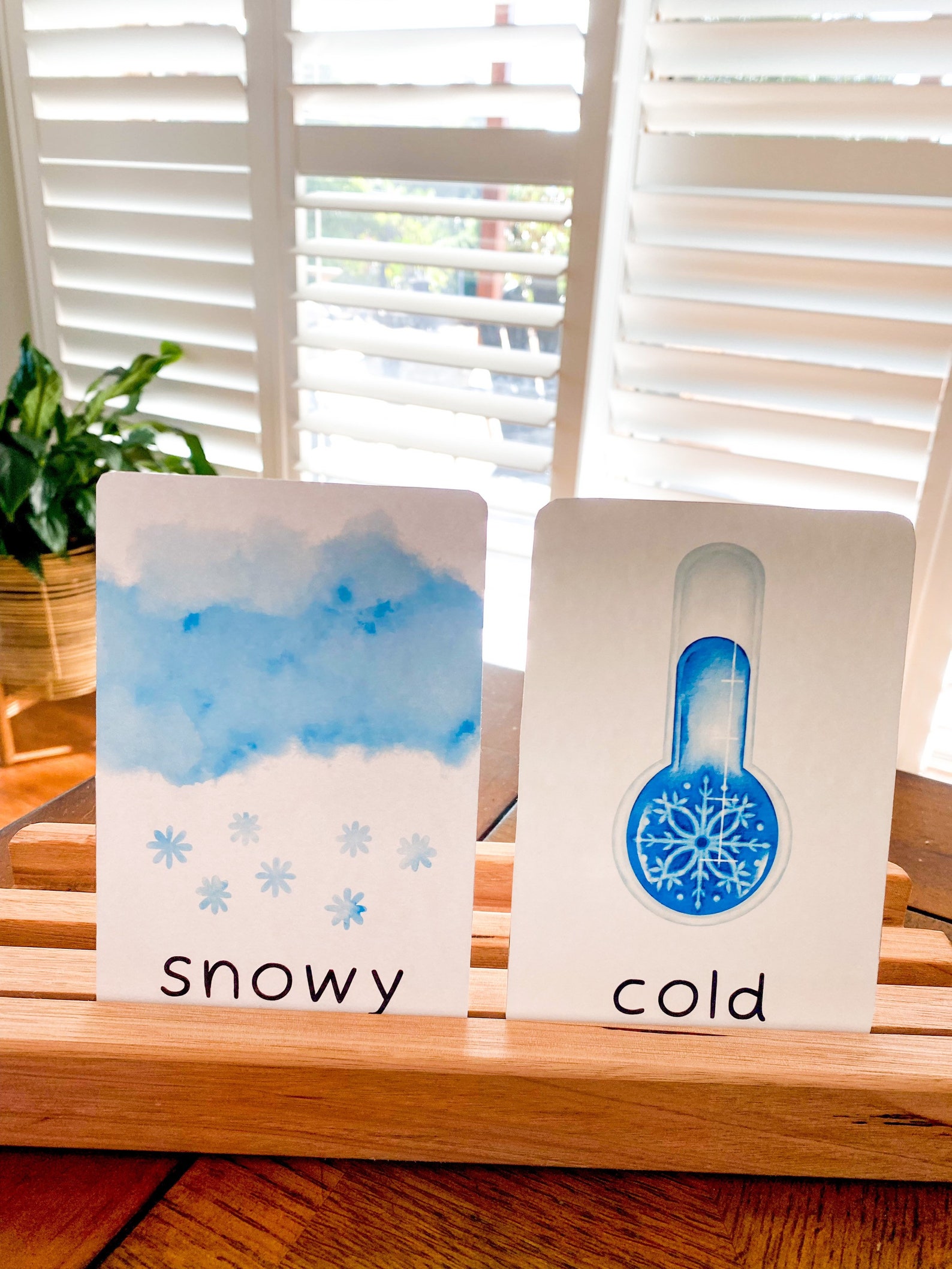 Weather Flashcards | Set of 12 Types of Weather Flashcards | Preschool ...