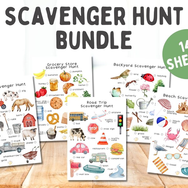 Older Kids Scavenger Hunt - Etsy