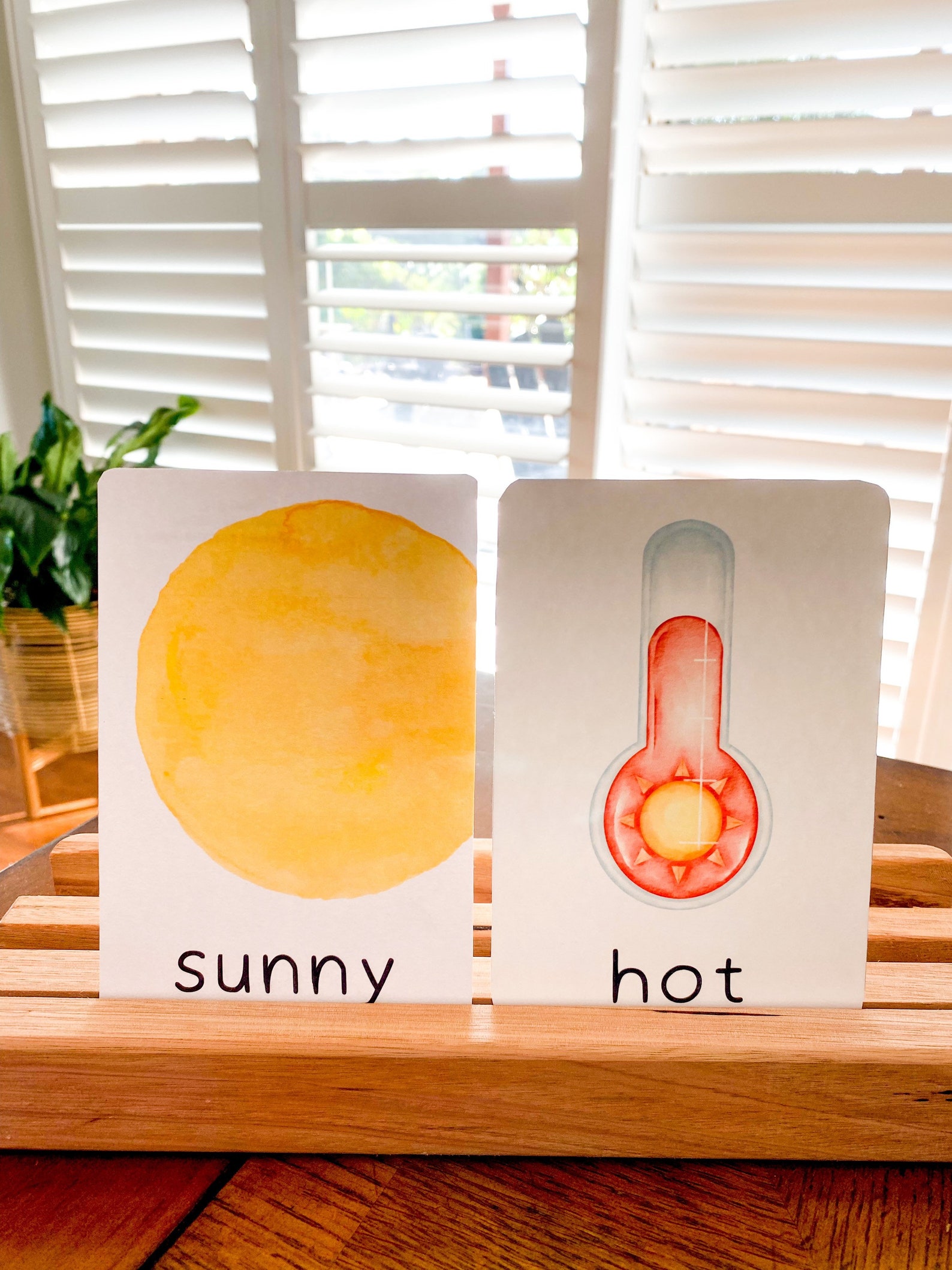 Weather Flashcards | Set of 12 Types of Weather Flashcards | Preschool ...