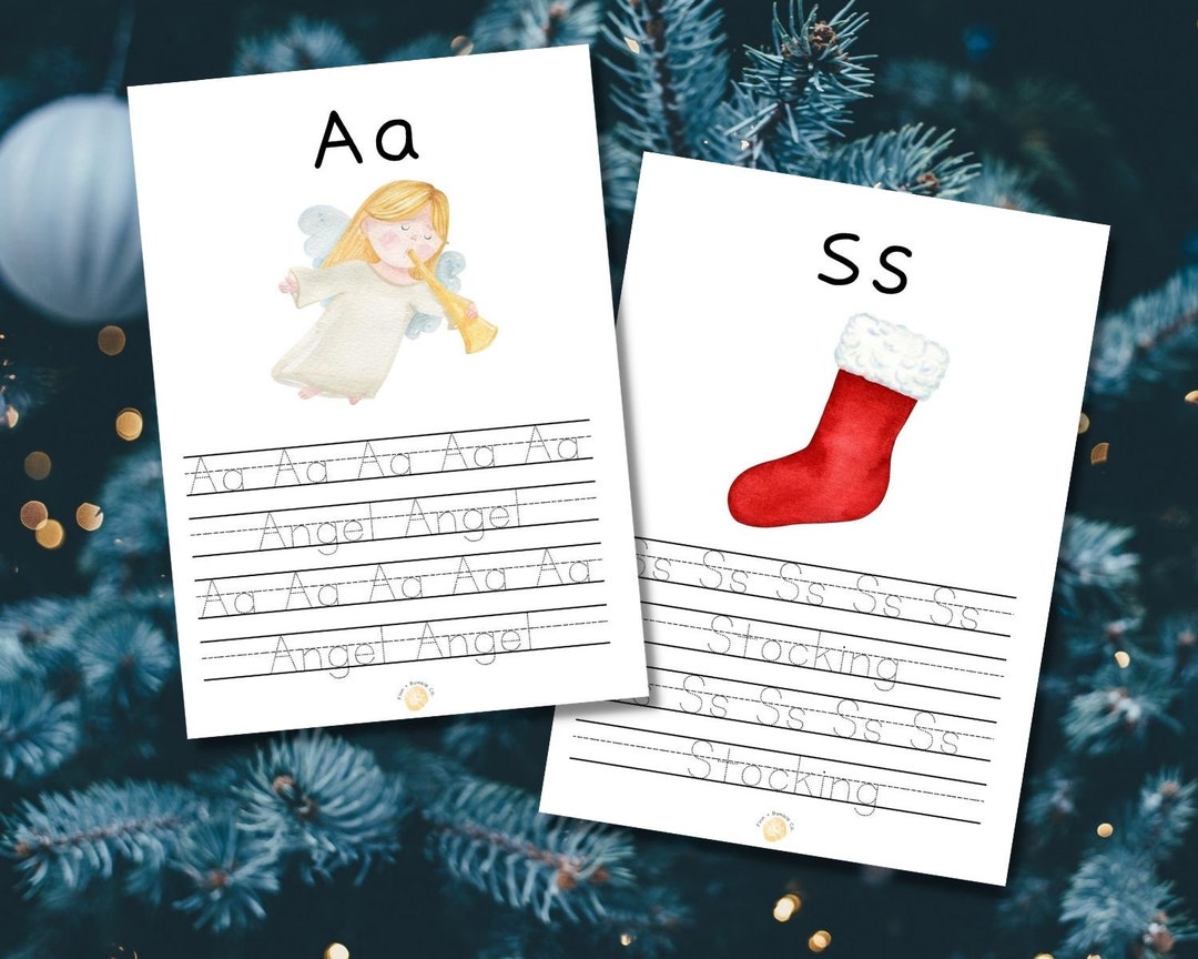 Christmas Handwriting Practice Activity Christmas A-Z Christmas ...