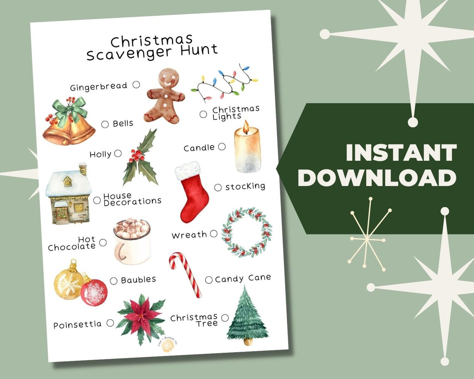Christmas Scavenger Hunt | Holiday Scavenger Hunt | Christmas ...