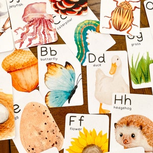 Nature Alphabet Flashcards Alphabet Flashcards ABC - Etsy Canada