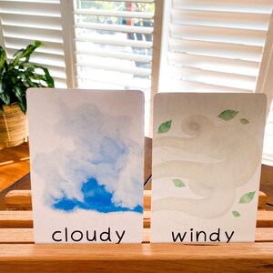 Weather Flashcards | Set of 12 Types of Weather Flashcards | Preschool ...