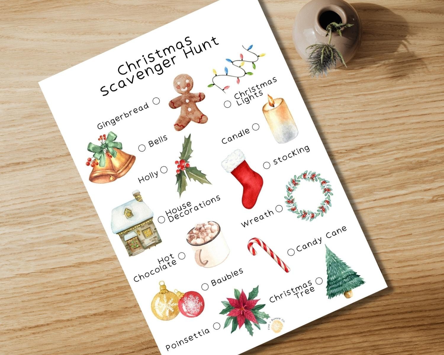 Christmas Scavenger Hunt | Holiday Scavenger Hunt | Christmas ...