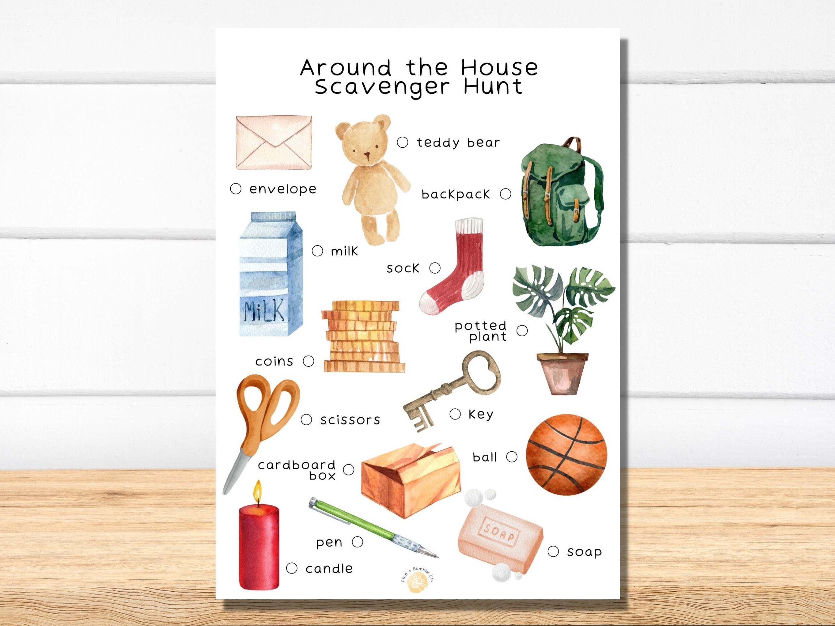 Around the House Scavenger Hunt Indoor Scavenger Hunt Indoor Activities ...