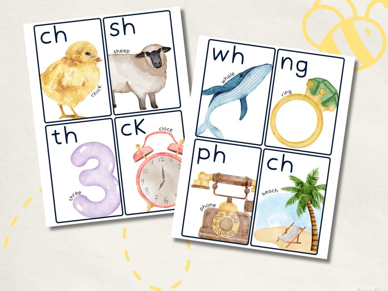 Consonant Digraph Flashcards | Consonant Digraphs and Blends | Learn to ...
