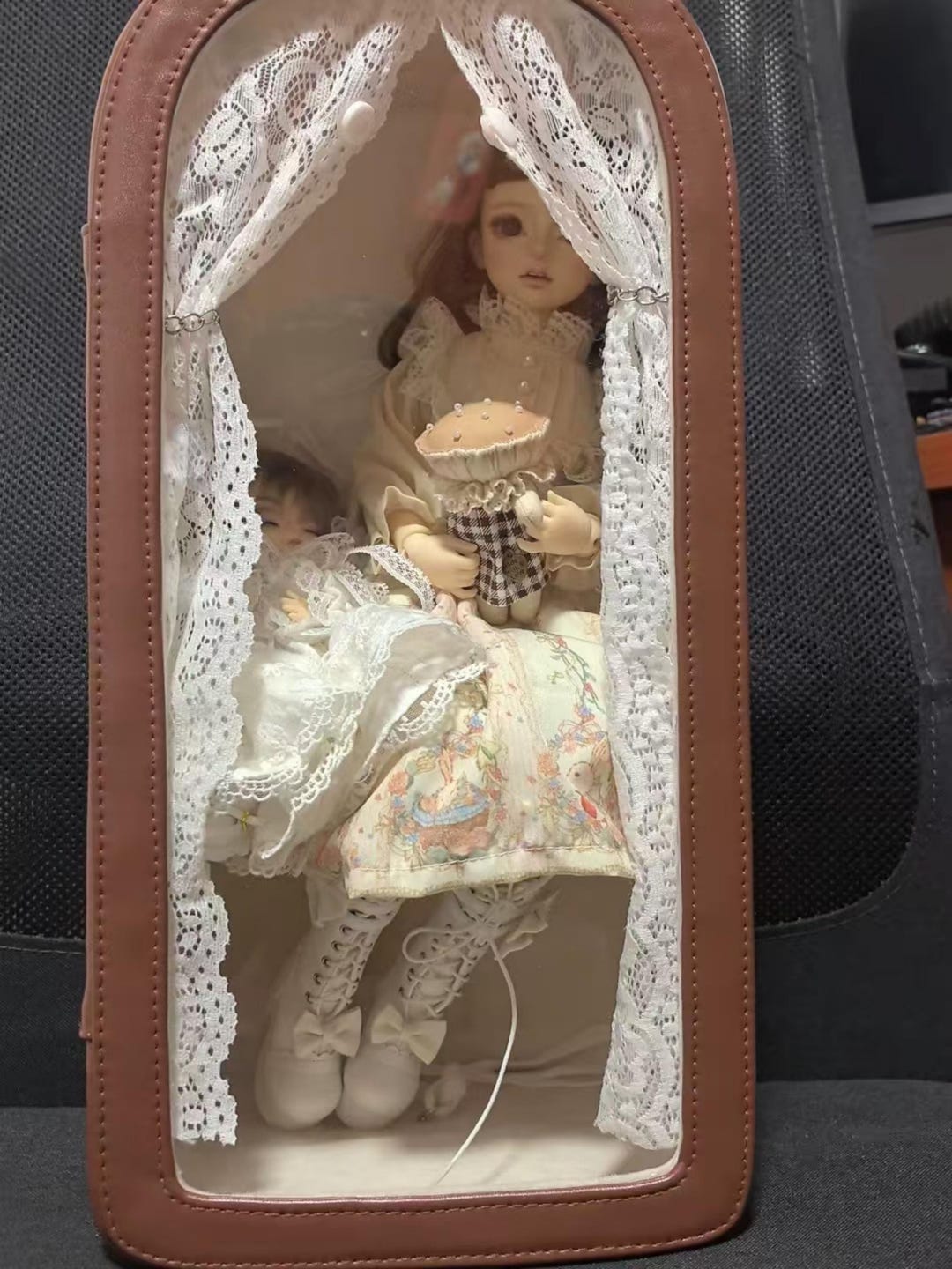 Doll Carry Bag, Obitsu 22,OB24 Doll Container, 1/3" ,1/4 Doll Carry Bag ...