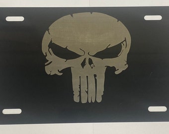 The Punisher License Plate Frame - Etsy
