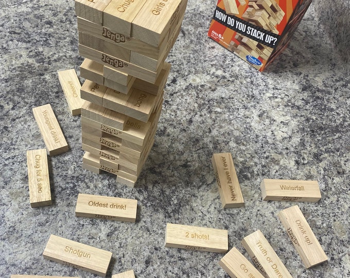 Party Jenga-custom Party Jenga Set - Etsy