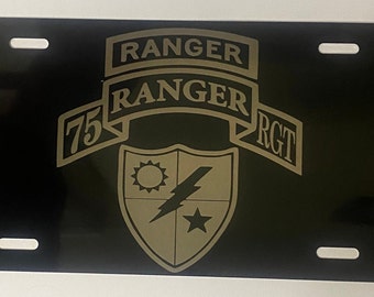 75th Ranger Battalion License Plate - Etsy