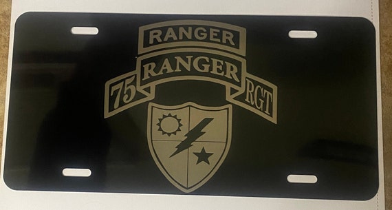 75th Ranger Battalion License Plate - Etsy