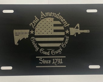2nd Amendment License Plate | Etsy