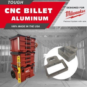Milwaukee Packout Level Holder, CNC Billet Aluminum Tool Box Organizer ...