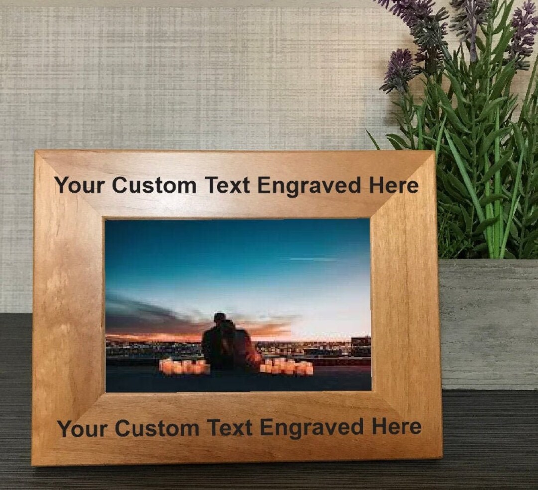 Personalized Frame Custom Engraved Wood Picture Frame Gift - Etsy