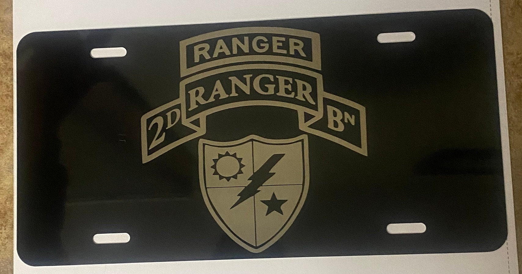 2nd Ranger Battalion License Plate - Etsy