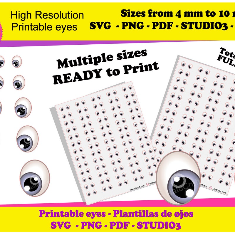 Printable Eyes - Etsy
