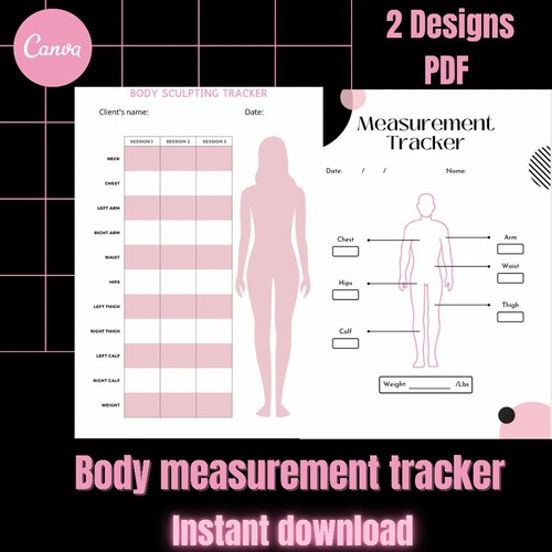 Body Sculpting Cavitation Weight Loss Tracker Forms Templates | Etsy