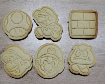 Super Mario Biscuits - Etsy UK