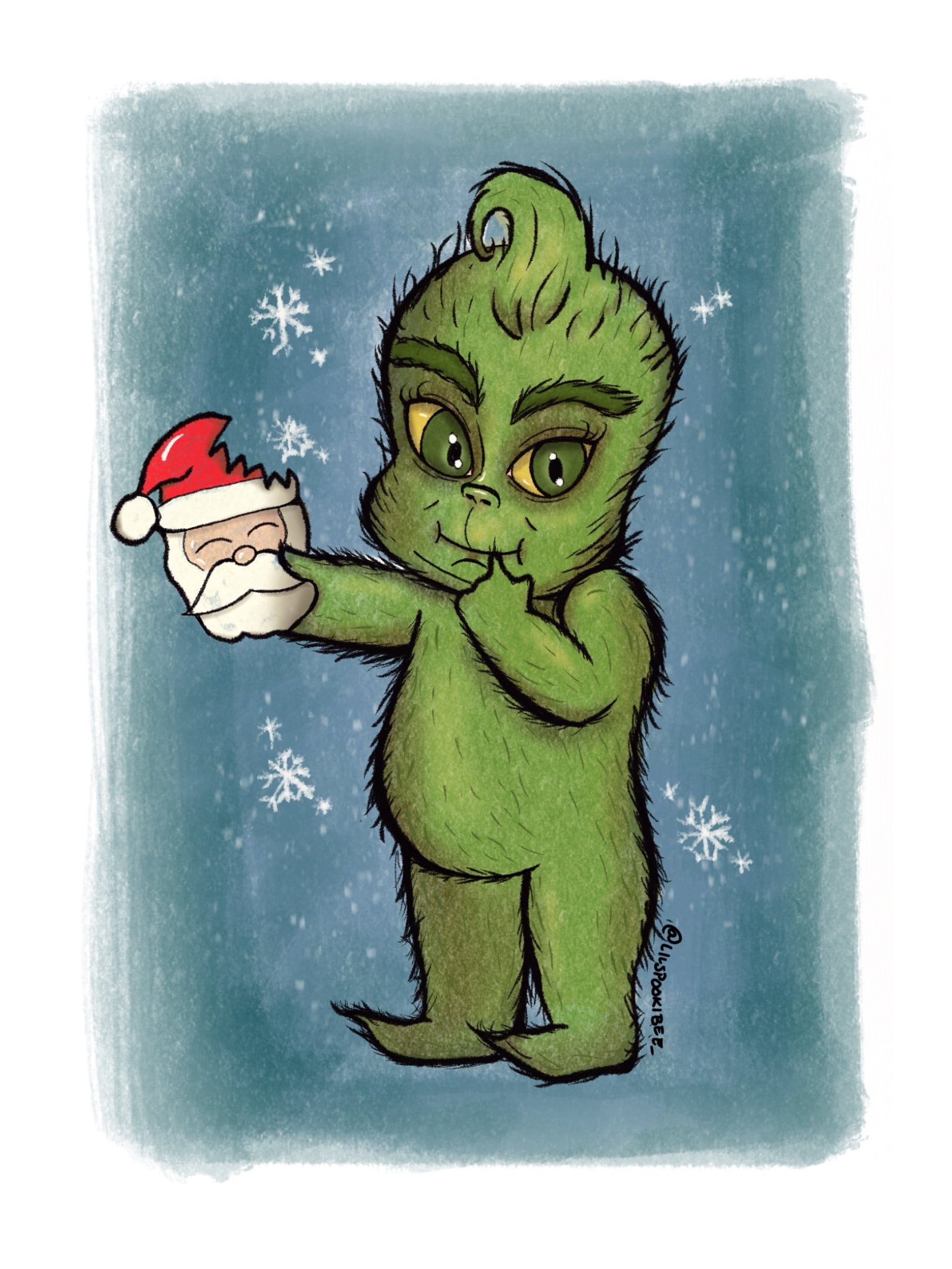 Baby Grinch Print - Etsy