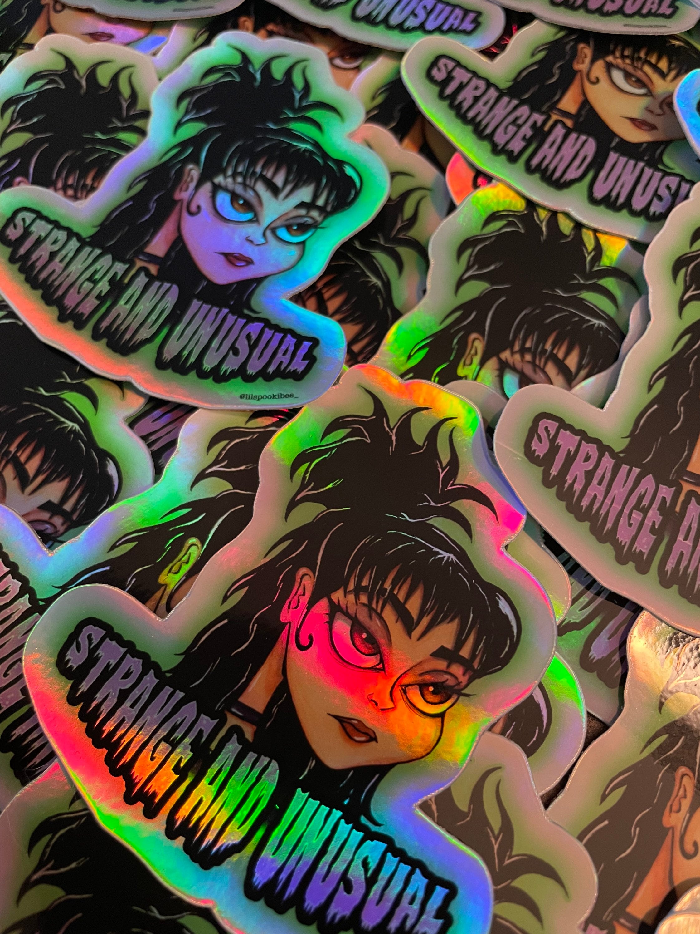 Holographic Lydia Deetz Sticker - Etsy