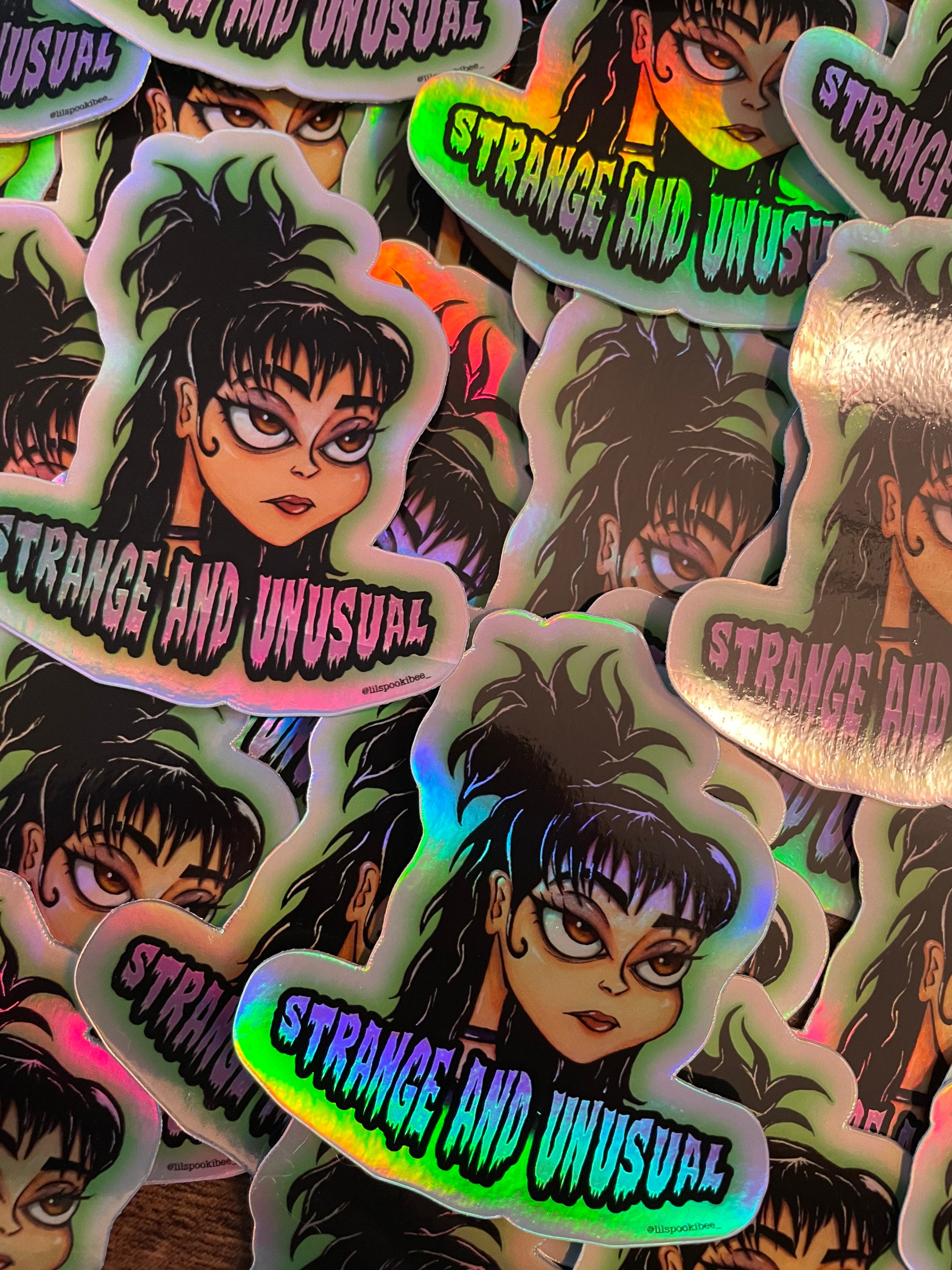 Holographic Lydia Deetz Sticker - Etsy