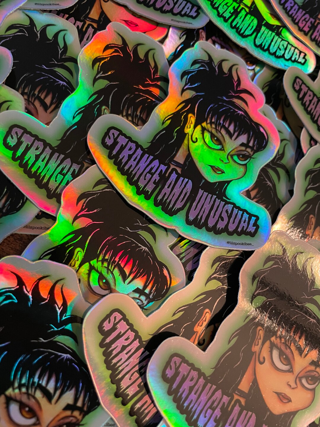 Holographic Lydia Deetz Sticker - Etsy
