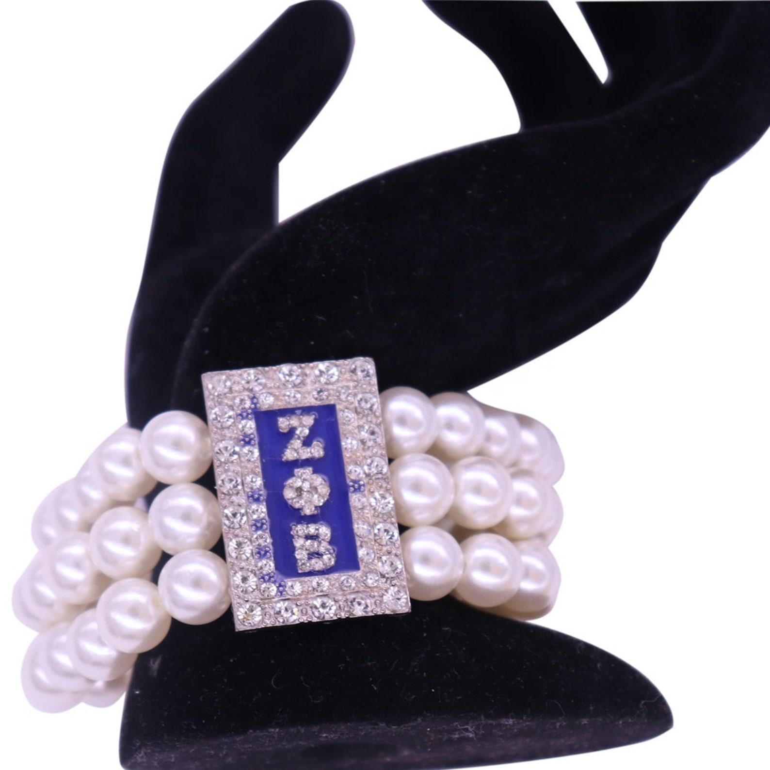 ZETA Phi Beta Sorority Pearl Bracelet Zeta Jewerly Zeta - Etsy