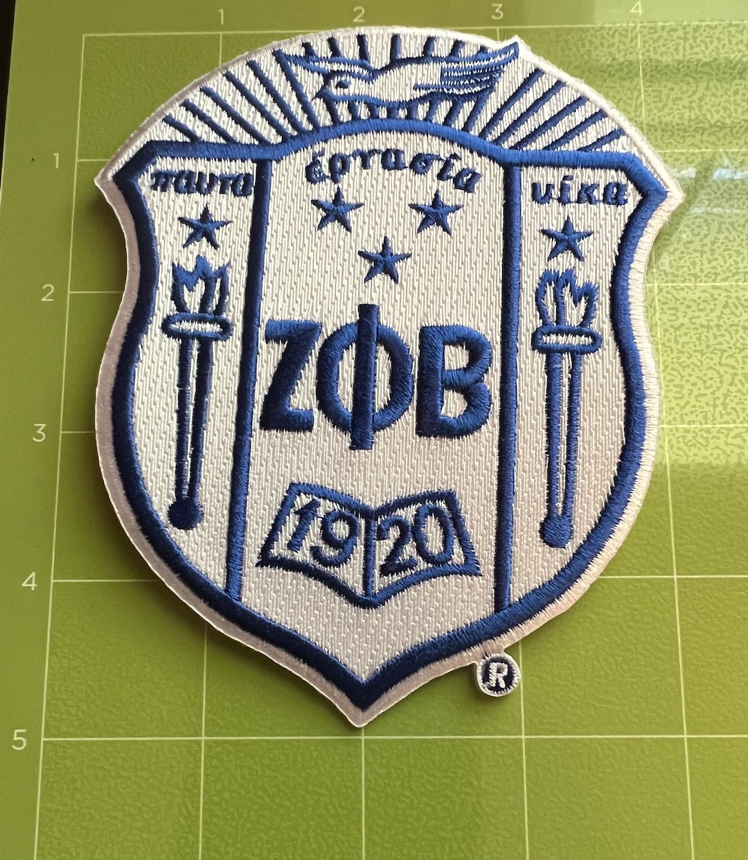 2 Pack Zeta Phi Beta Shield Patches Zeta Iron on Shield - Etsy