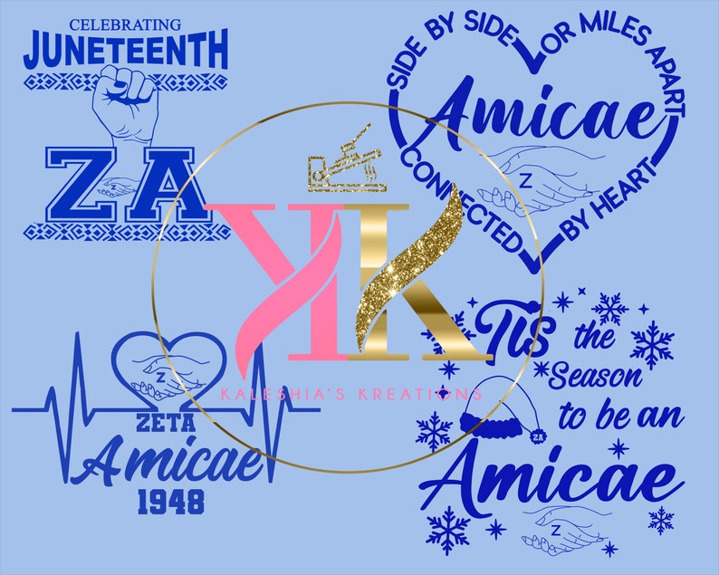 Zeta Png, Amicae Png, Instant Download, Zeta Phi Beta Sorority PNG ...