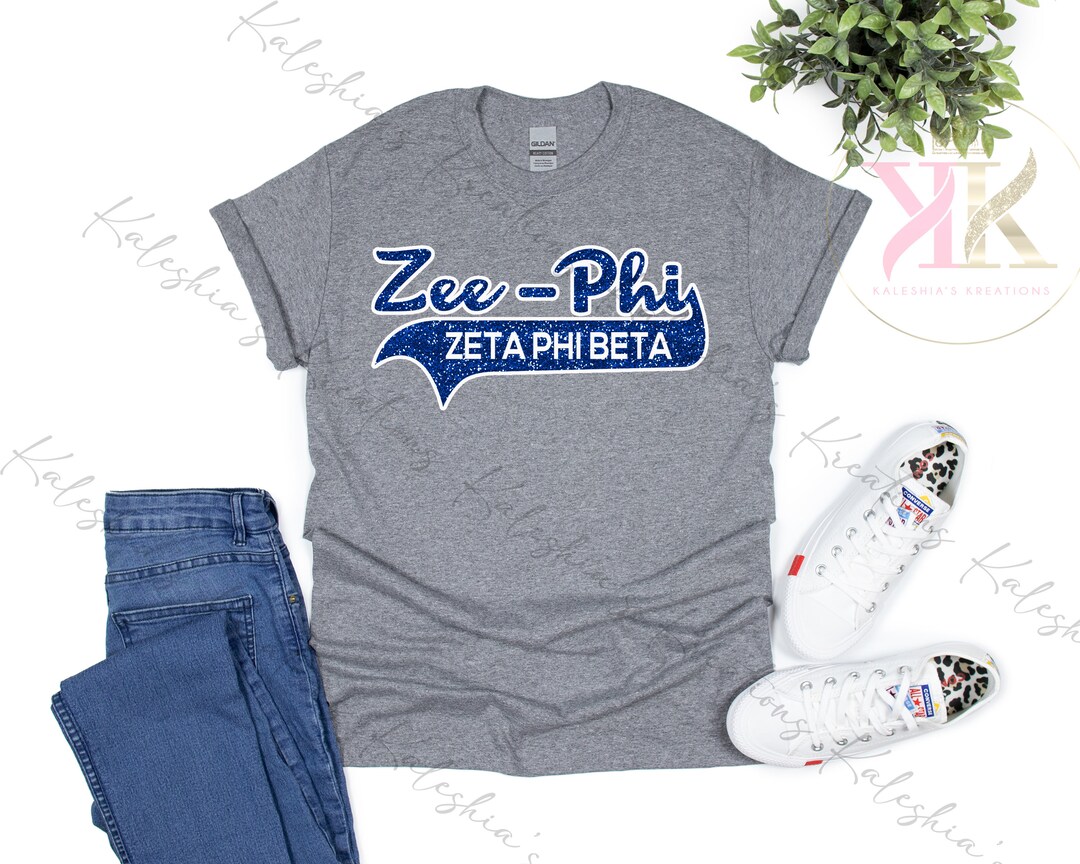 Zeta Phi Beta Glitter Shirt, Zeta Phi Beta Sorority, 1920,zeta Apparel ...