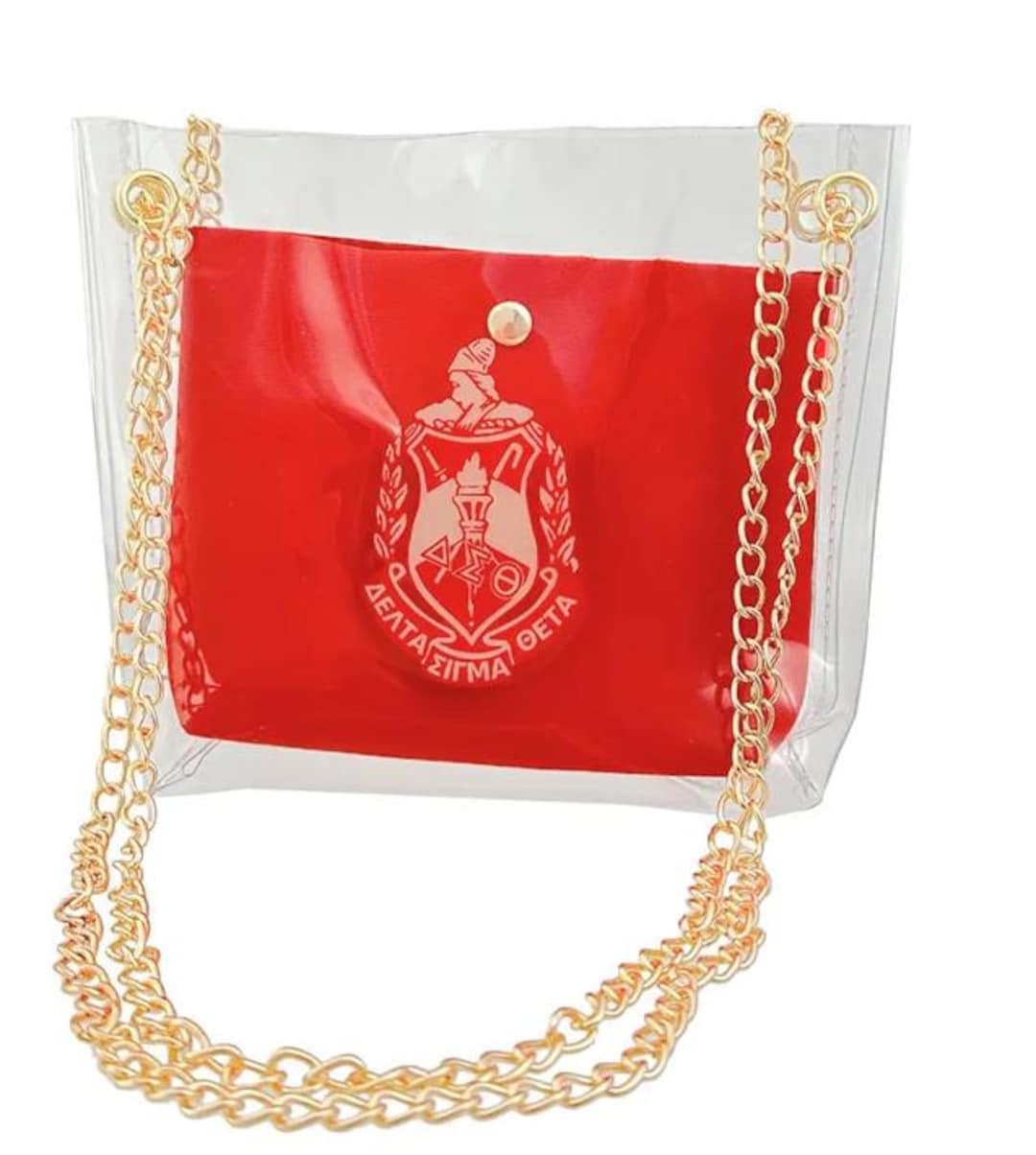 Delta Sigma Theta Clear Stadium Crossbody Purse, Sorority Handbag, 1913 ...