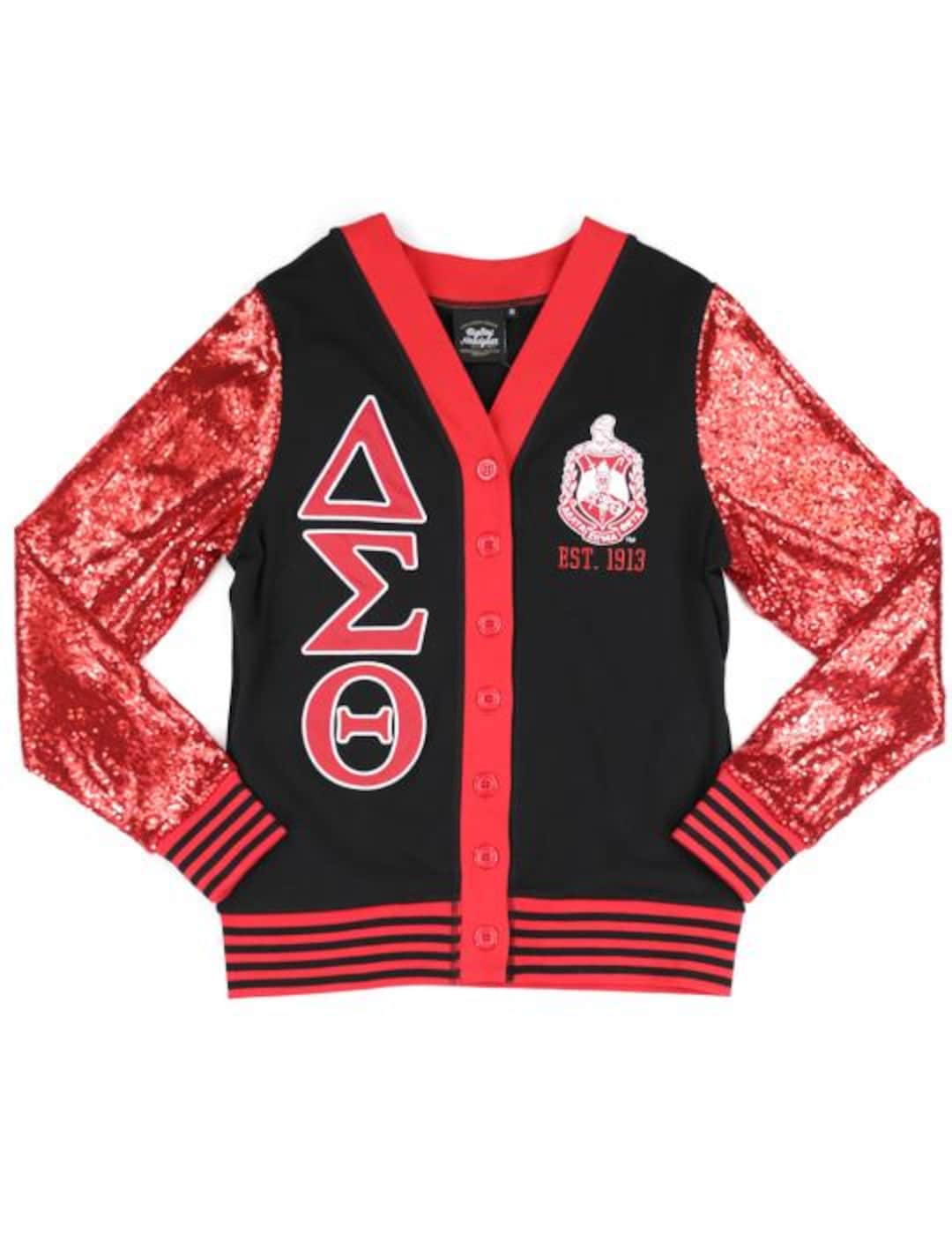 Delta Sigma Theta Sequin Cardigan, Delta Cardigan, 1913, DST Gift, DST ...
