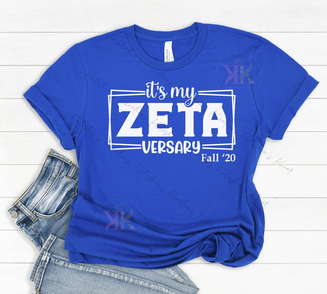 Personalized Zetaversary Shirt, Zeta Phi Beta Sorority, Zeta Apparel ...