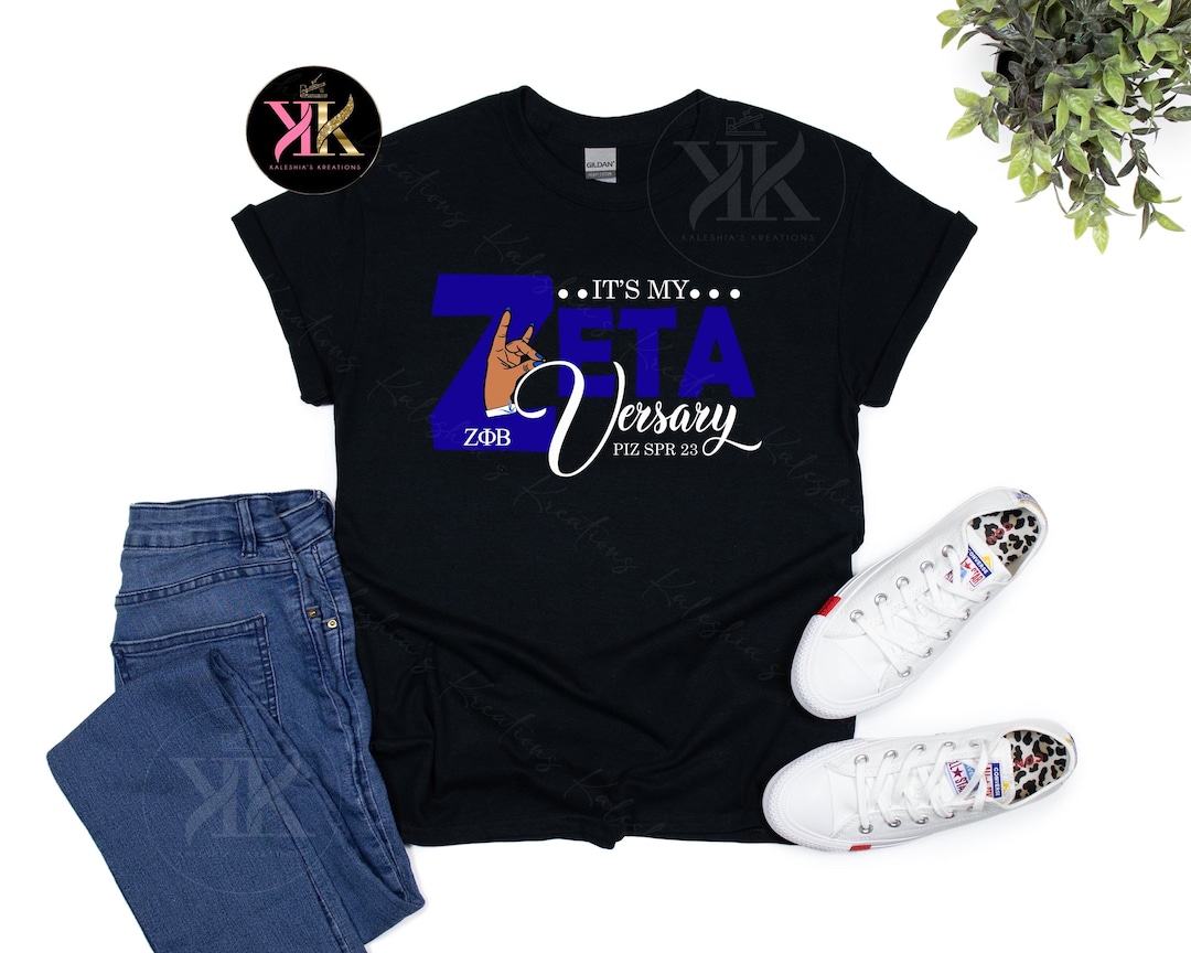 Personalized Zetaversary Shirt, Zeta Phi Beta Sorority, Zeta Apparel ...