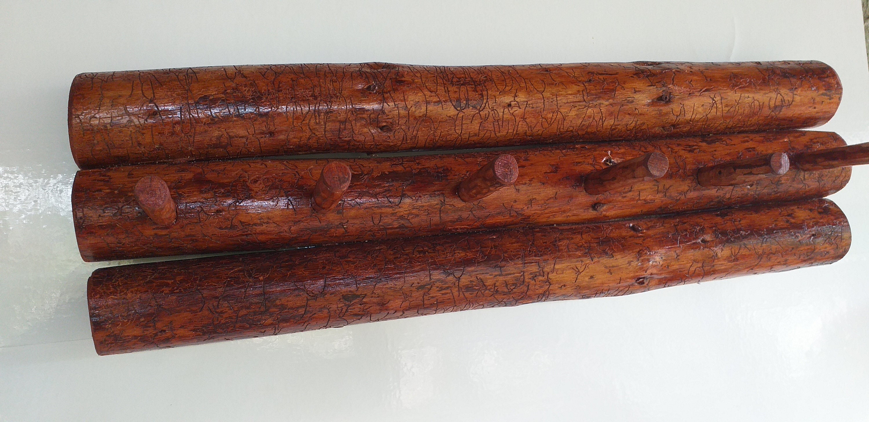 Rustic Pine Log Wall Coat Rack - Etsy