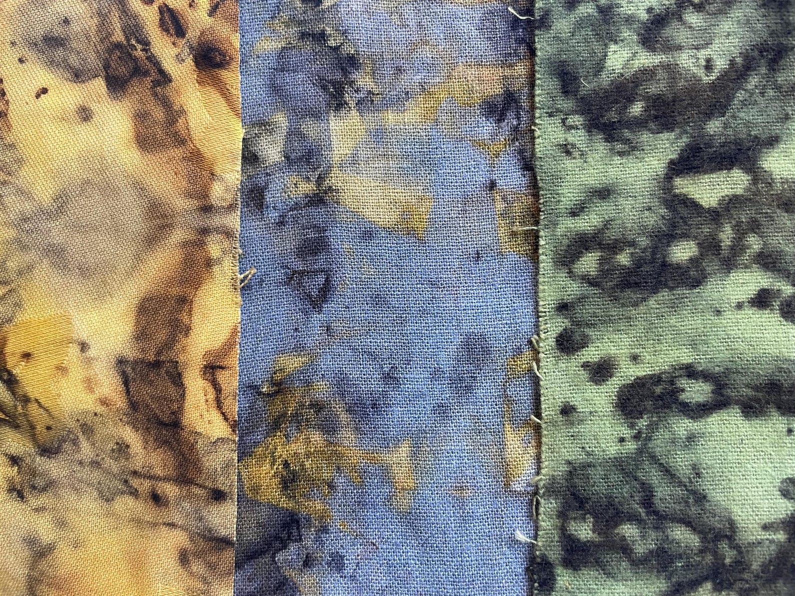Naturally Dyed Fabric Bundle, Set of 20 Pieces Hand Dyed Fabric - Etsy