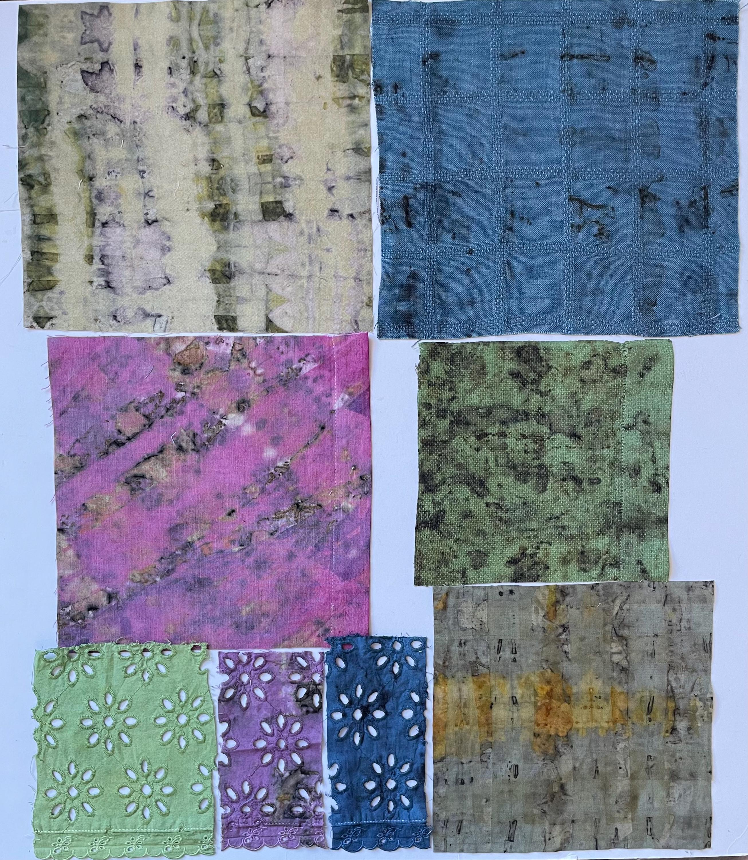 Naturally Dyed Fabric Bundle, Set of 20 Pieces Hand Dyed Fabric ...
