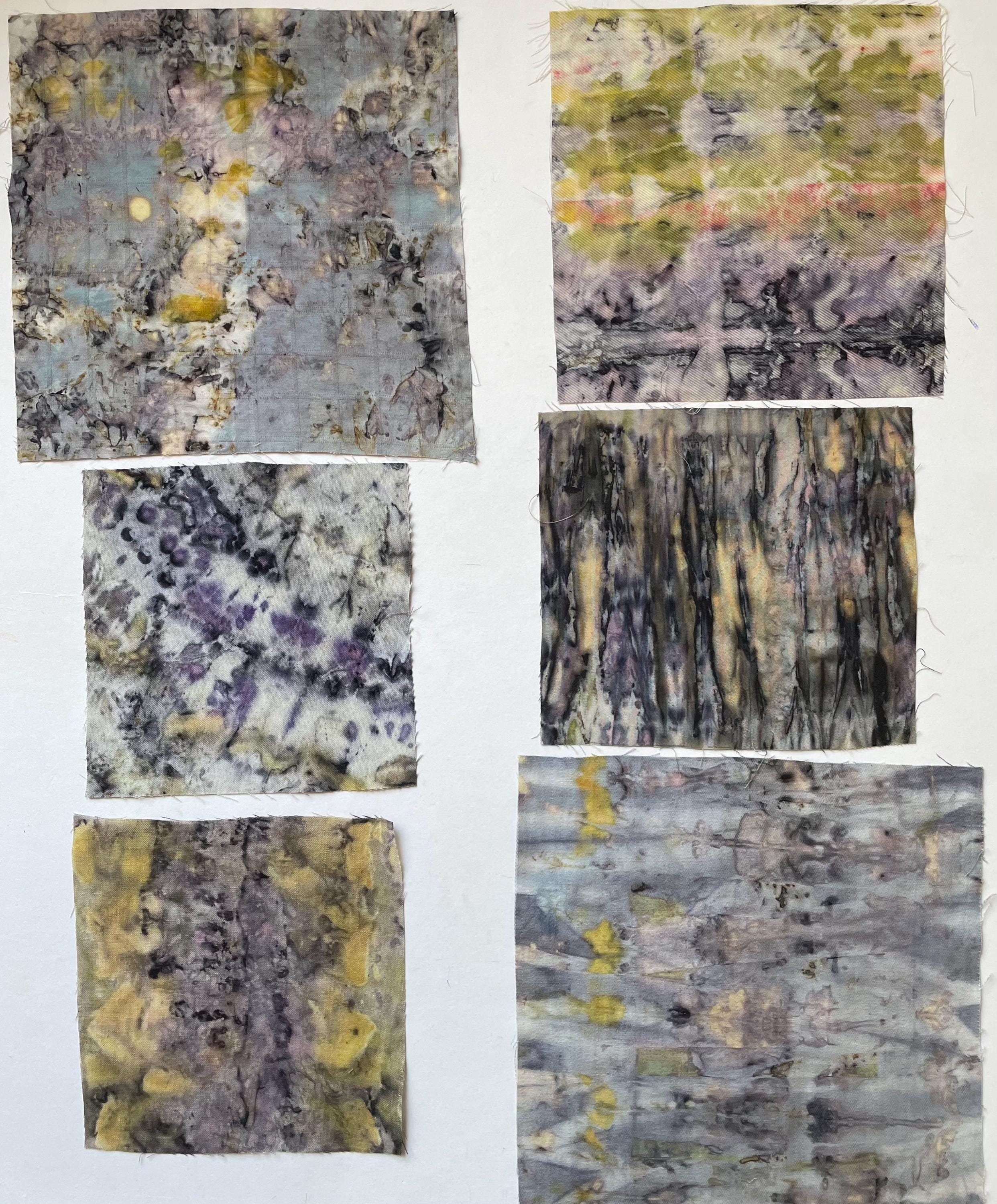 Naturally Dyed Fabric Bundle, Set of 20 Pieces Hand Dyed Fabric ...