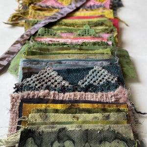 Naturally Dyed Fabric Bundle, Set of 100 Pieces Hand Dyed Fabric ...