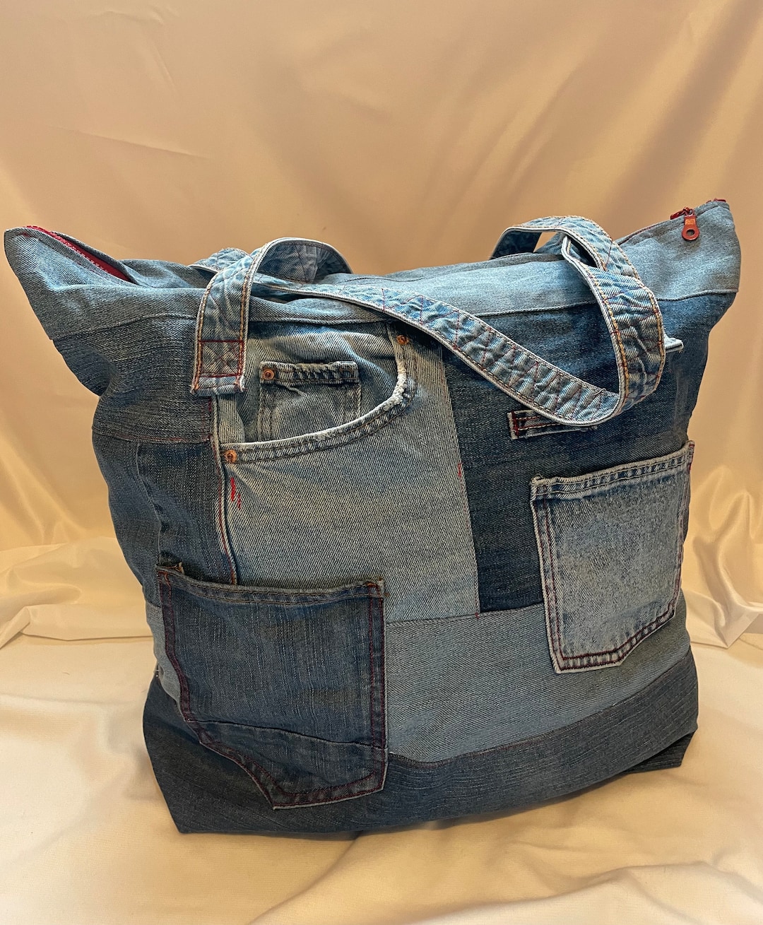 Unisex Denim Bag \ Shoulder Big Bag \ Weekend Bag - Etsy