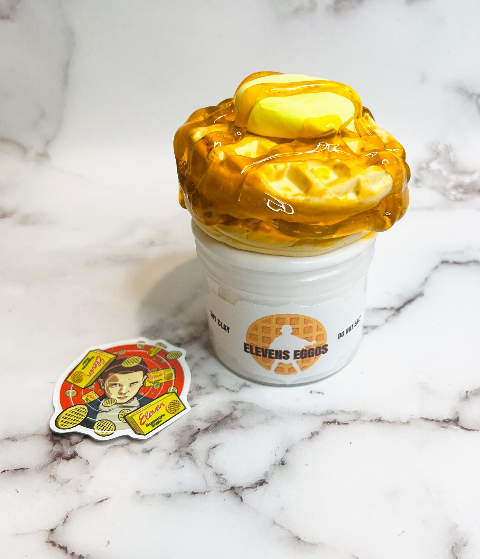 Elevens Eggos Slime Stranger Things Butter Slime DIY - Etsy
