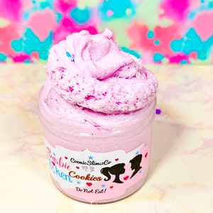 Barbie and Ken Cookies Cloud Creme Slime DIY Clay Slime Stretchy ...