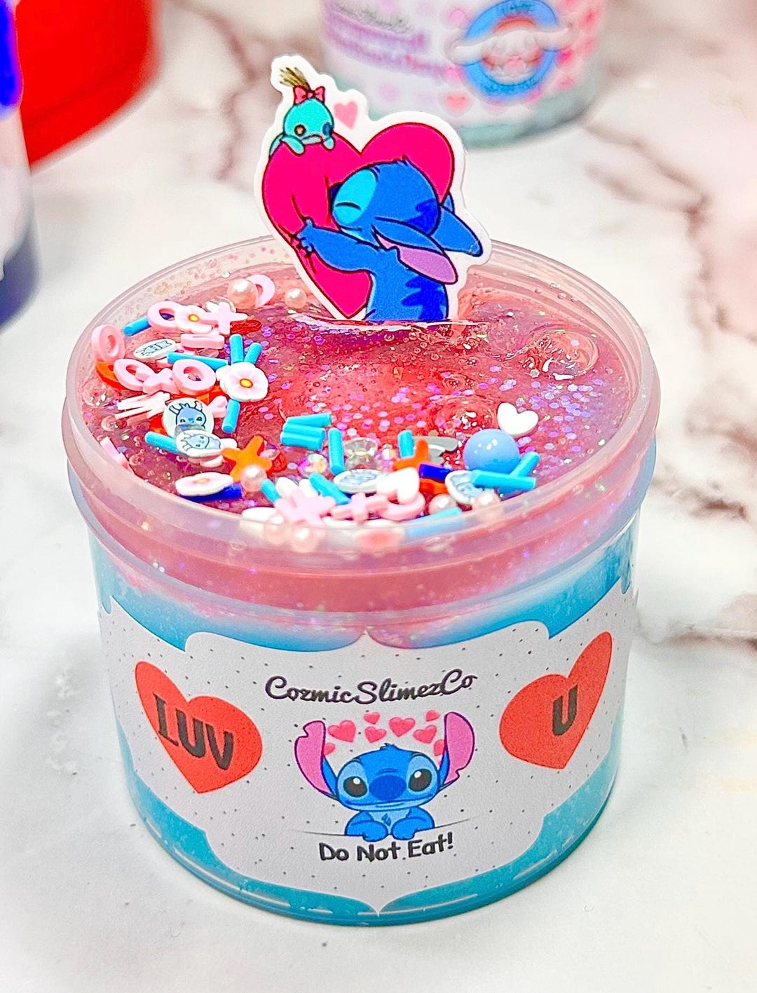 NEW Stitch Luv U Icee Cloud Slime Valentine's Slimes Stretchy Scented ...