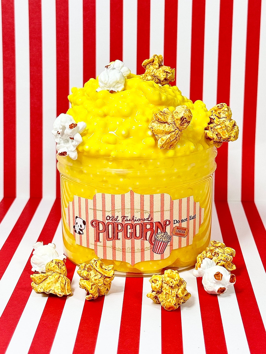 Buttery and Caramel Popcorn Floam Slime ~ Stretchy ~ Slime Gift ...