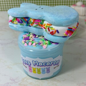 Peep Macaron Thick & Glossy Slime easter Slime DIY Clay - Etsy