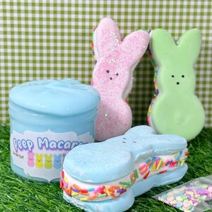Peep Macaron Thick & Glossy Slime easter Slime DIY Clay - Etsy