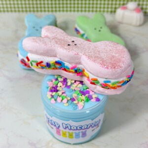 Peep Macaron Thick & Glossy Slime easter Slime DIY Clay - Etsy